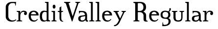 CreditValley Regular: Free Font Download | MaisFontes