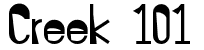 Creek 101: Free Font Download | MaisFontes