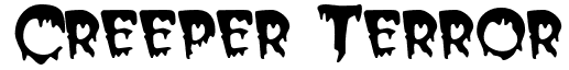 Creeper Terror: Free Font Download | MaisFontes