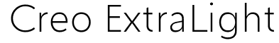 Creo ExtraLight: Free Font Download | MaisFontes