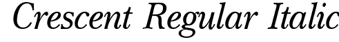 Crescent Regular Italic Font: Free Download | MaisFontes