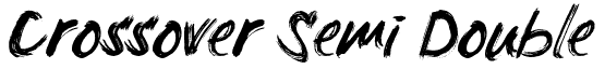 Crossover Semi Double: Free Font Download | MaisFontes