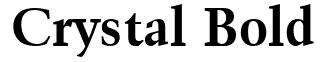 Crystal Bold Font: Free Download | MaisFontes
