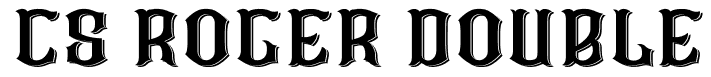 CS Roger Double: Free Font Download | MaisFontes