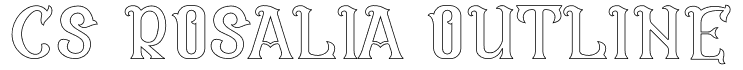 CS Rosalia Outline Font: Free Download | MaisFontes