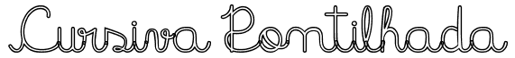 Baixar Fonte Cursiva pontilhada Grátis | MaisFontes.com