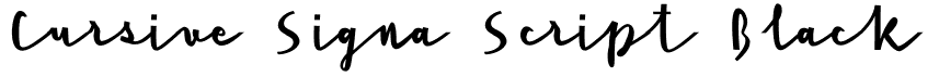 Cursive Signa Script Extra Black Italic: Descargar Fuente Gratis ...