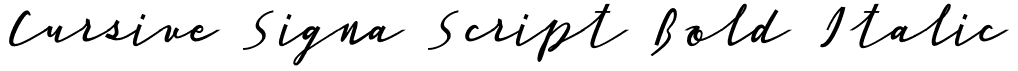 Cursive Signa Script ExtraBold Italic: Baixar Fonte Grátis | MaisFontes