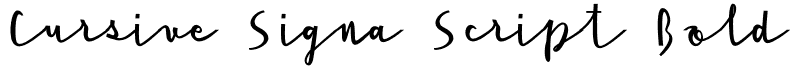 Cursive Signa Script Bold Font: Free Download | MaisFontes