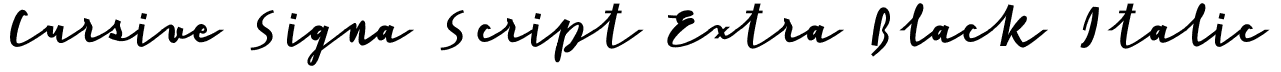 Cursive Signa Script Extra Black Italic: Descargar Fuente Gratis ...