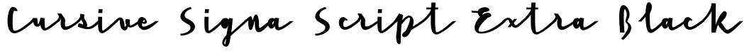 Cursive Signa Script Extra Black Font: Free Download | MaisFontes