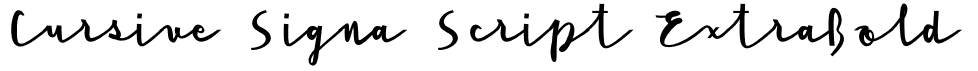 Cursive Signa Script ExtraBold: Descargar Fuente Gratis | MaisFontes