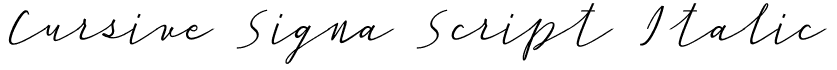 Cursive Signa Script Italic: Baixar Fonte Grátis | MaisFontes