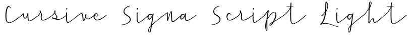 Cursive Signa Script Light Font: Free Download | MaisFontes