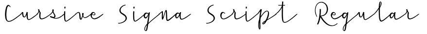 Cursive Signa Script Regular Font: Free Download | MaisFontes