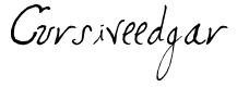 Cursiveedgar: Free Font Download | MaisFontes