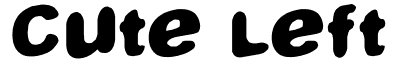Cute Left Font: Free Download | MaisFontes
