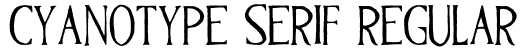 Cyanotype Serif Regular Font: Free Download | MaisFontes