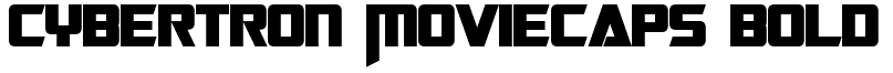 Cybertron Moviecaps Bold: Free Font Download | MaisFontes