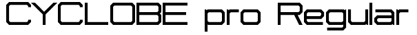 CYCLOBE pro Regular: Baixar Fonte Grátis | MaisFontes