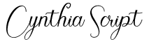 Cynthia Script Font: Free Download | MaisFontes