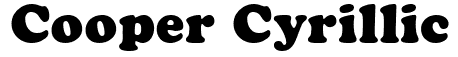 Cooper Cyrillic: Descargar Fuente Gratis | MaisFontes