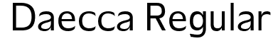 Daecca Regular Font: Free Download | MaisFontes