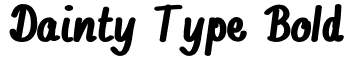 Dainty Type Bold: Free Font Download | MaisFontes