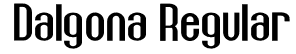Dalgona Regular Font: Free Download | MaisFontes