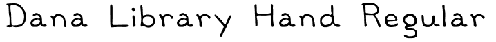 Dana Library Hand Regular: Free Font Download | MaisFontes