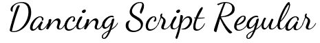 Dancing Script Regular: Baixar Fonte Grátis | MaisFontes