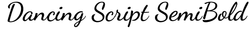 Dancing Script SemiBold: Download Free Font | MaisFontes