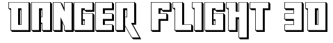 Danger Flight 3D: Free Font Download | MaisFontes