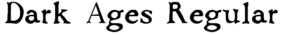 Dark Ages Regular: Free Font Download | MaisFontes
