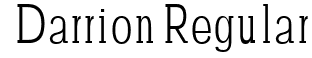 Darrion Regular: Free Font Download | MaisFontes