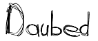 Daubed: Free Font Download | MaisFontes