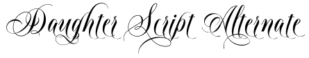 Daughter Script Alternate Font: Free Download | MaisFontes