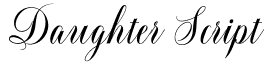 Daughter Script: Free Font Download | MaisFontes