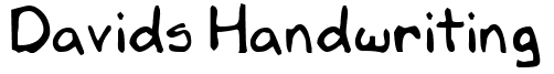 Davids Handwriting: Free Font Download | MaisFontes