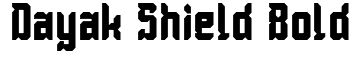 Dayak Shield Bold Font: Free Download | MaisFontes