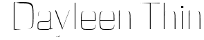Dayleen Thin Font: Free Download | MaisFontes