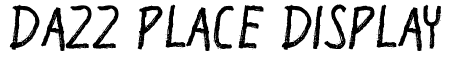 Dazz Place Display: Free Font Download | MaisFontes