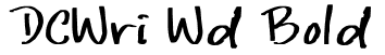 DCWri Wd Bold: Free Font Download | MaisFontes