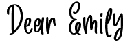 Dear Emily: Free Font Download | MaisFontes