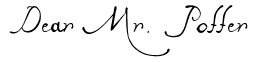 Dear Mr. Potter Font: Free Download | MaisFontes
