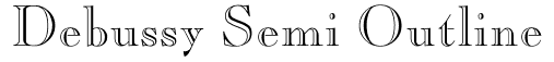 Debussy Semi Outline: Free Font Download | MaisFontes