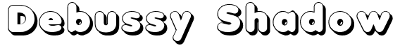 Debussy Shadow: Free Font Download | MaisFontes