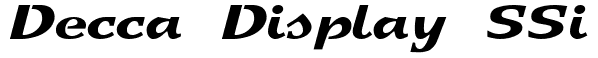Decca Display SSi: Free Font Download | MaisFontes