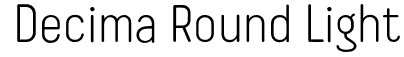 Decima Round Light Font: Free Download | MaisFontes