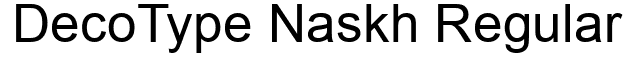 DecoType Naskh Regular Font: Free Download | MaisFontes